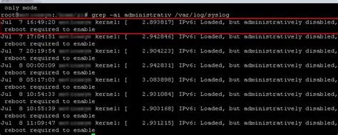 ipv6 loaded but administratively disabled el taller del bit