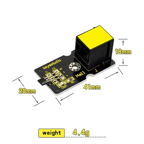 Keyestudio Rj11 Easy Plug Hall Magnetic Sensor Module For Arduino Steam