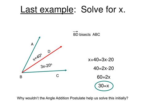 PPT A Angles Rays Angle Addition Angle Relationships PowerPoint Presentation ID