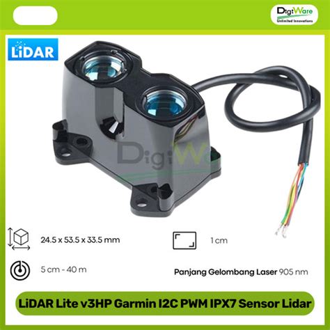 Jual Lidar Lite V3hp Garmin I2c Pwm Ipx7 Sensor Lidar Kota Bekasi