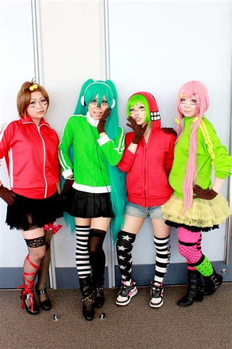 Vocaloid Cosplay Matryoshka Meiko Miku Gumi And Luka Vocaloid