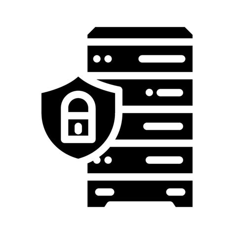 Data Access Control Database Glyph Icon Vector Illustration 34789749 Vector Art At Vecteezy