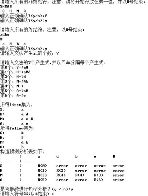 Ll1语法分析器实验报告 范文118