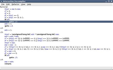 Tutorial Interactive Decompiler