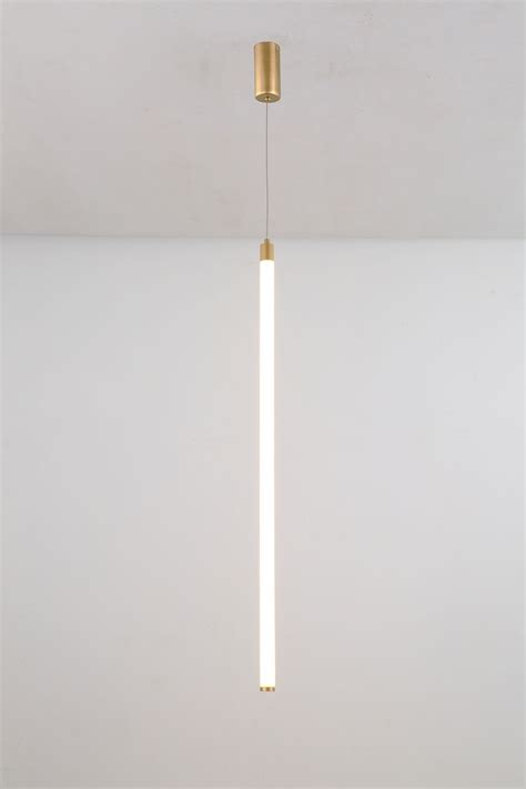 Pendul Led Design Tehnic Ray Auriu Mat