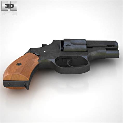 Revólver Silencioso Ots 38 Stechkin Modelo 3d 59 3ds C4d Fbx Lwo Ma Obj Max Unknown