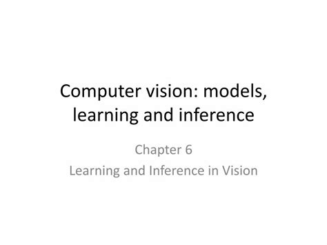Pdf Computer Vision Models Learning And Inference Dokumentips