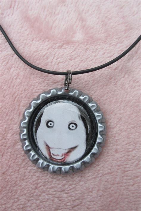 Jeff The Killer Bottle Cap Necklace Etsy