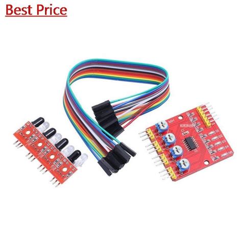 20pcs Lot 4 Way Infrared Tracking Tracking Module Line Patrol Module Obstacle Avoidance