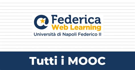 All Moocs Online Courses Federica Web Learning