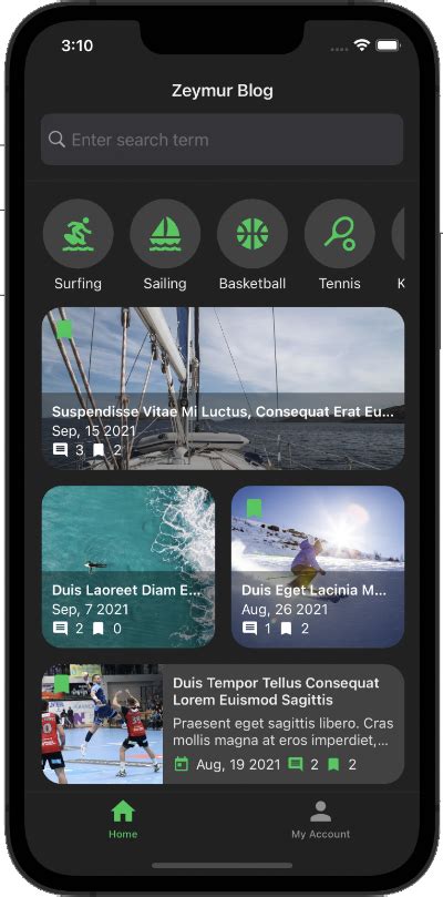 Blog App Ui Template For Maui Net 8 By Zeymur Codecanyon