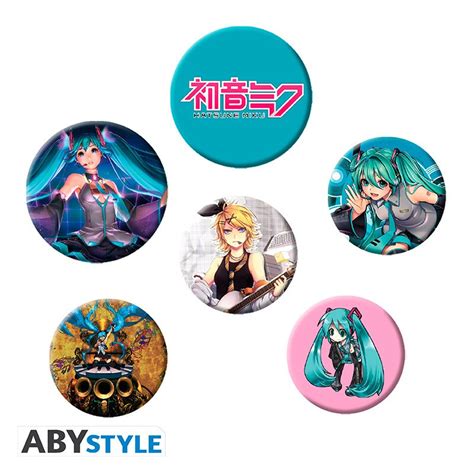 Hatsune Miku Set Of Pin Badges