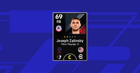 Statistiques De Joseph Zalinsky No Efootball