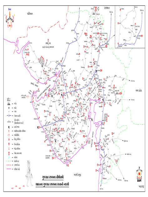 Baps Mandir Road Map Of Gujrat Gujarati Pdf