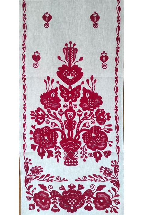 Рушник Червона рута ручна вишивка