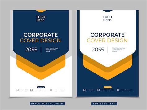 연례 보고서 디자인 템플릿 프리미엄 벡터