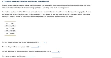 Solved Calculating The Pearson Correlation And Chegg