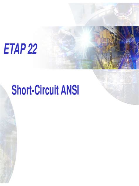 Shortcircuit Ansi Pdf Electric Motor Alternating Current