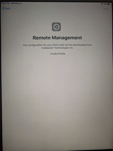 Unable To Enroll A Device Error Invalid Profile On Ipad Dep Device Htmd Forum