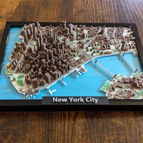 Diorama Miniature New York City Scene 3d Printed 187x136mm Ebay