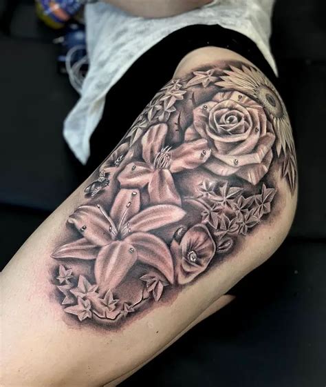 35 Most Meaningful Thigh Tattoos Women Are Choosing In 2022