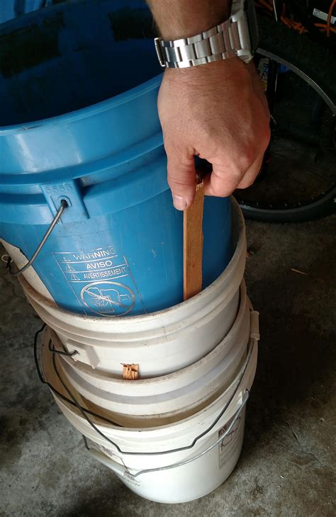 To Keep Your Buckets From Getting Sucked Together Drop A Stick In Alongside Each One R Lifehacks