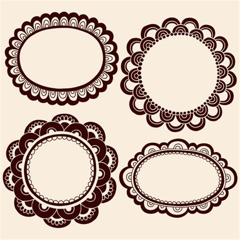 Cute Hand Drawn Framework Vector Material 02 Free Download