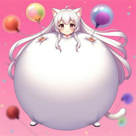 Inflated Anime Cat Girl By Kingdab28 On Deviantart