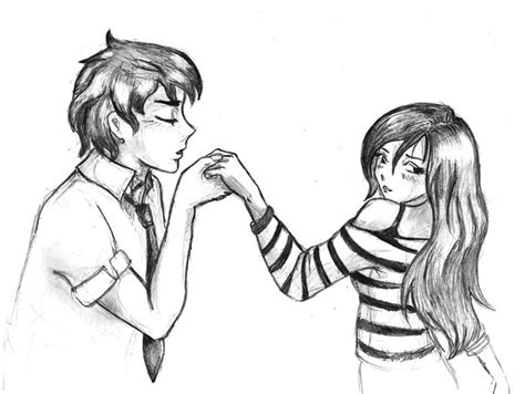 Зображення для малювання дівчина з хлопцем