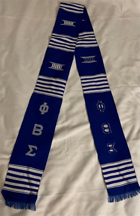 Blue Phi Beta Sigma Fraternity Stole