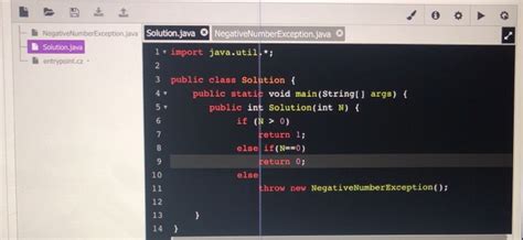 Solved Negativenumberexception Custom Exception Given A