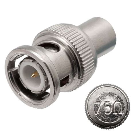 Male Bnc Plug With 75 Ohm Load