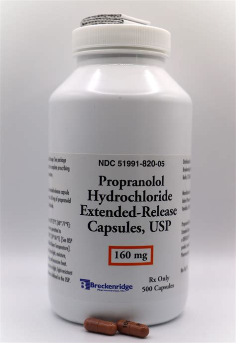 Propranolol Hydrochloride Extended Release Capsules Usp Breckenridge