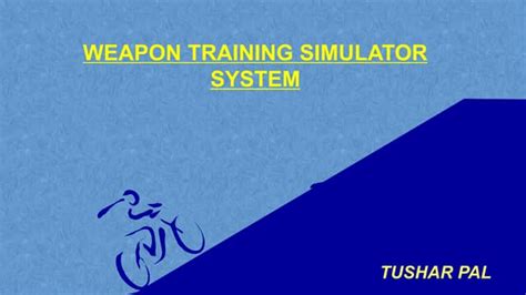 Weapon Training Simulator Using Python And Arduino Pptx