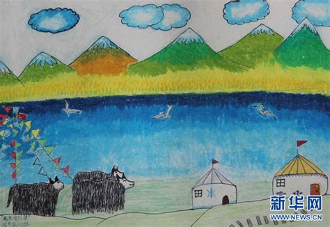 青海湖画简单 青海湖简笔画 第5页 大山谷图库