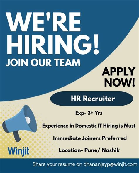 Dhananjay Pote On Linkedin Hiringalerts Immediatejoiners Ta Itrecruiters Itrecruiter