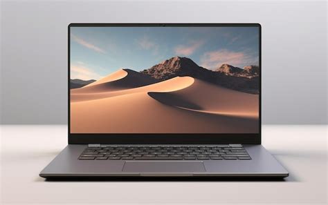 white space highlighting laptop premium ai generated image