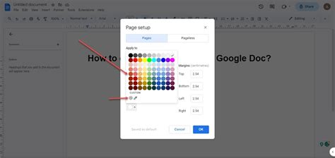 How To Change The Colour Of A Google Doc