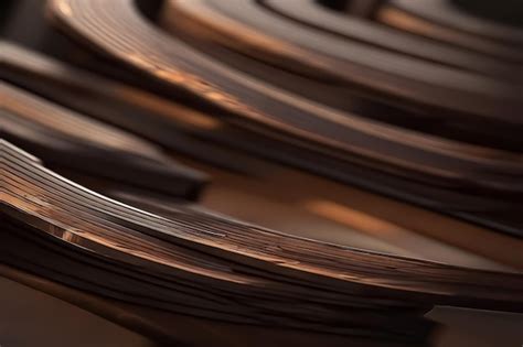 Premium Ai Image Wooden Abstraction Of Curved Lines Wooden Abstract Background Selective Soft