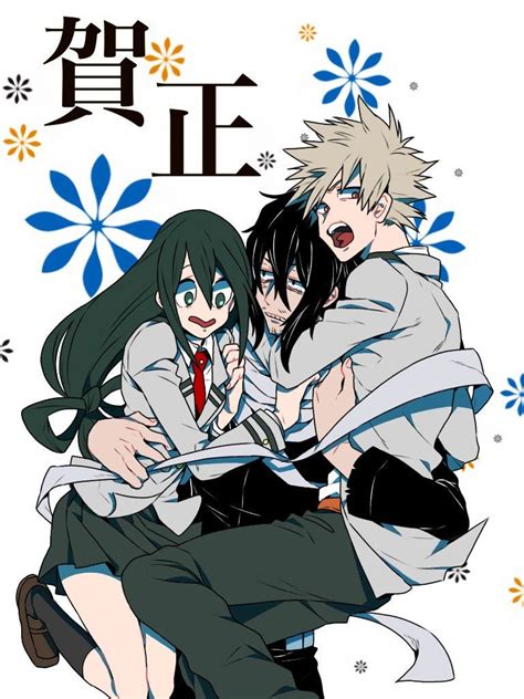 Boku No Hero Academia Tsuyu Asui Aizawa Shouta Katsuki Bakugou Aizawa Shouta Tsuyu Asui