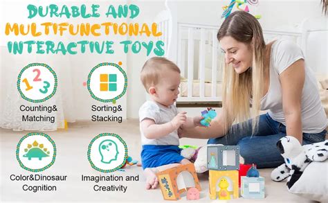 어린이 및 유아 공룡 분류 및 쌓기 장난감 어린이 유치원 학습을 위한 블록 숫자 네스팅 박스 몬테소리 장난감 소년과 소녀를 위한 선물 Temu South Korea