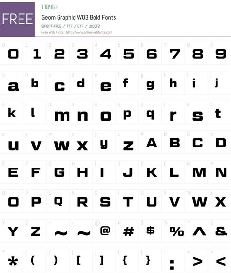 Geom Graphic W03 Bold 100 Fonts Free Download Onlinewebfontscom