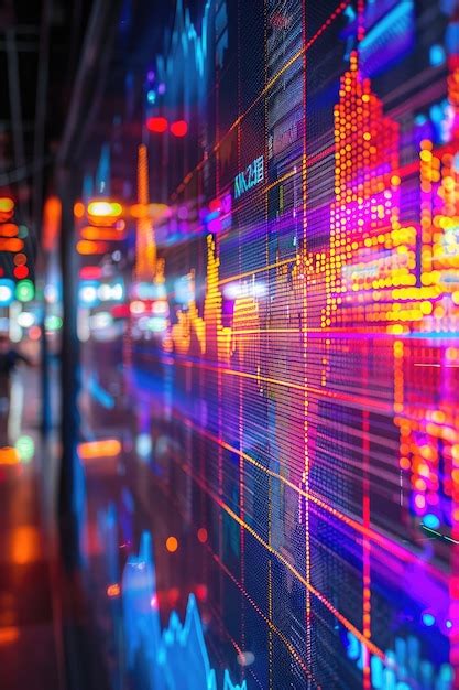 Premium Photo Abstract Technology Financial Graph Data Visualization Analysis