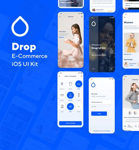 Drop Ios Ui Kit Free Xd Resource Adobe Xd Elements