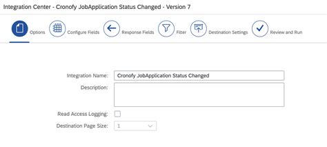 Create Integration Trigger Success Factors Cronofy Docs
