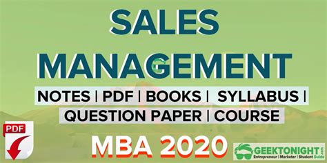 Management Science Notes Pdf Syllabus Mba 2021