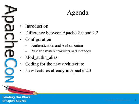New Modular Authentication Architecture In Apache 22 And Beyond Ppt