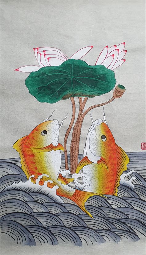 성남풀잎문화센터 민화 어해도성남분당경기광주판교 민화 0317566208 네이버 블로그