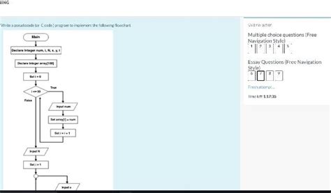 Solved Ing Write A Pseudocode For Ccodearogram To Implement