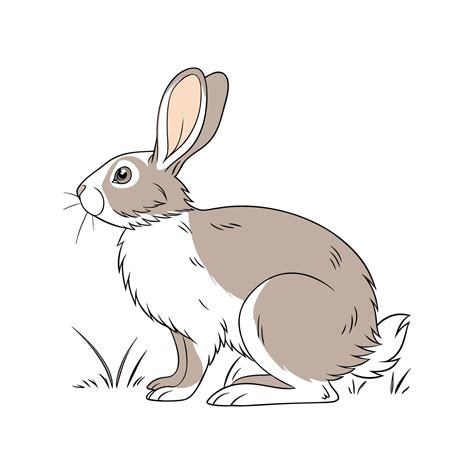 Elegant Californian Rabbit Colorful Illustration 58116638 Vector Art At
